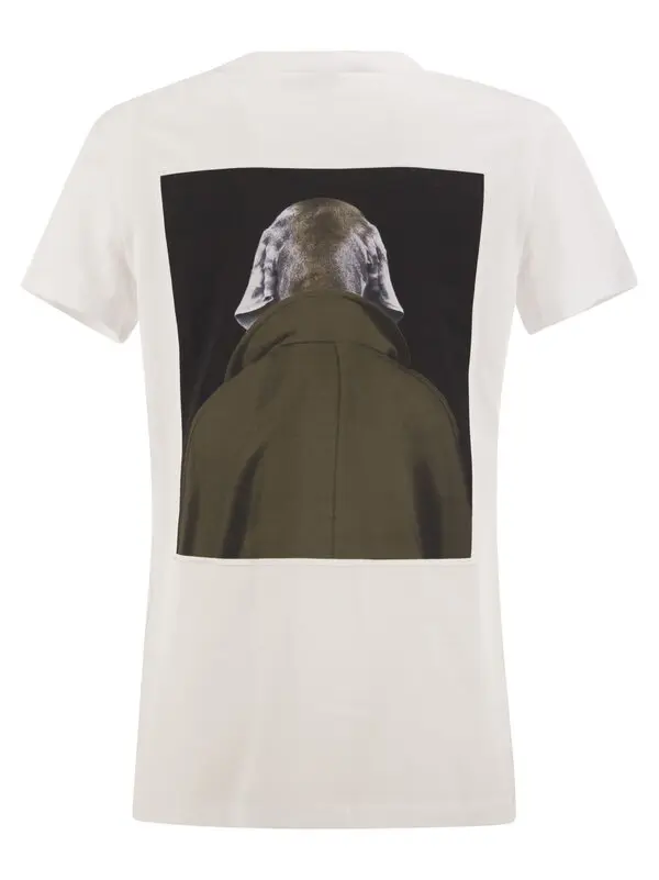 Max Mara Graphic Print Cotton T-shirt - White