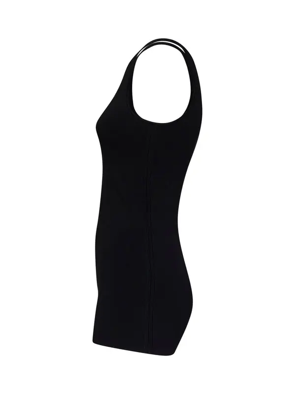TOTEME Black Compact Knit Classic Tank Top - Multicolor