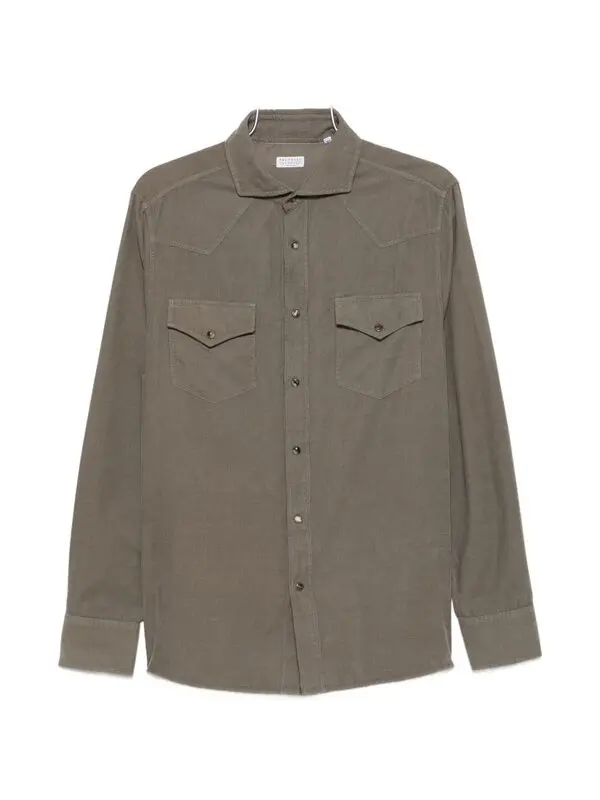 Brunello Cucinelli Cotton Shirt - Multicolor