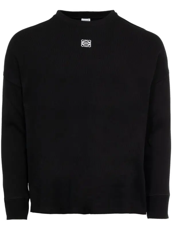 Loewe Anagram Cotton Sweater - Multicolor