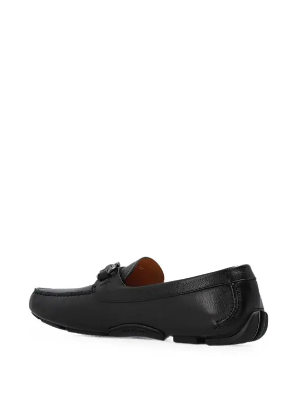 FERRAGAMO Horsebit Leather Driver Shoes - Multicolor