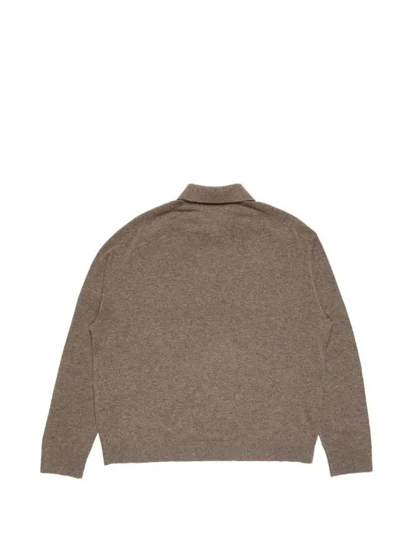 Acne Studios Logo Wool Polo Shirt - Multicolor