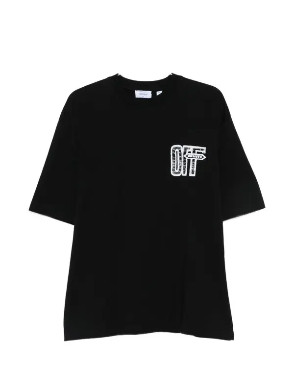 Off-White Motion Arrow Skate Cotton T-shirt - Multicolor