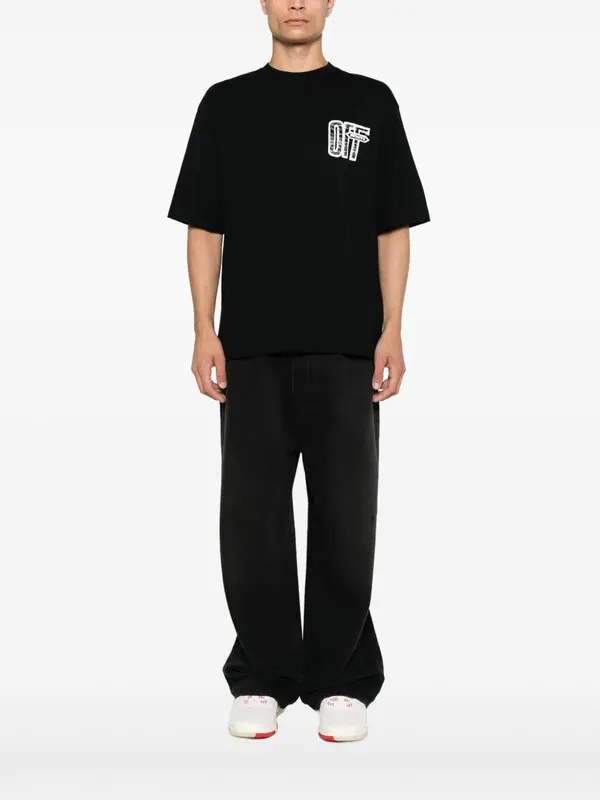 Off-White Motion Arrow Skate Cotton T-shirt - Multicolor