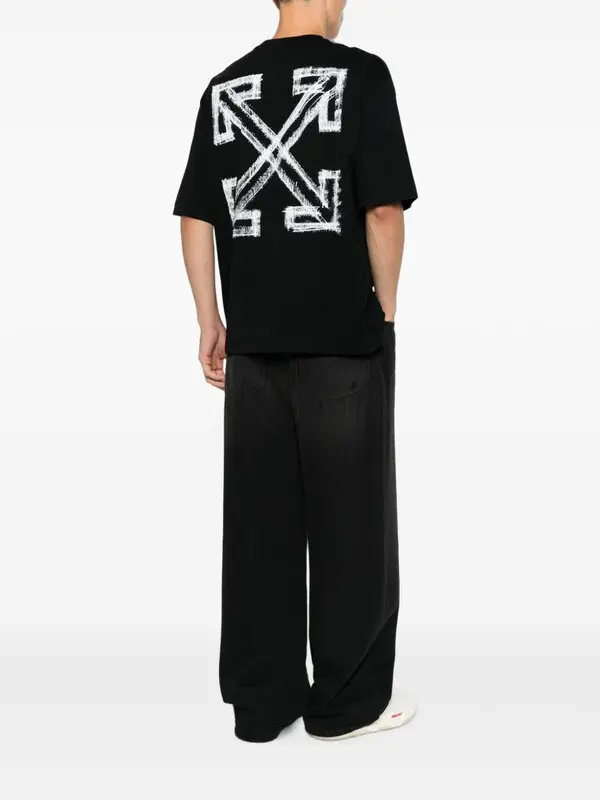Off-White Motion Arrow Skate Cotton T-shirt - Multicolor