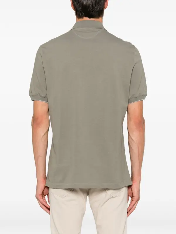 Brunello Cucinelli Logo Cotton Polo Shirt