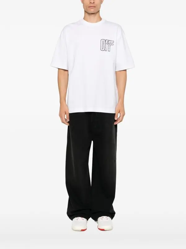 Off-White Motion Arrow Skate Cotton T-shirt