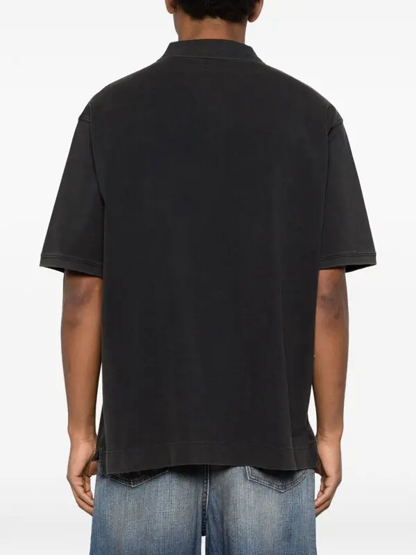Acne Studios Logo Cotton Polo Shirt