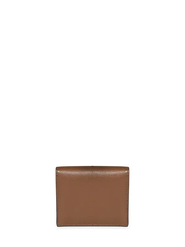 TOTEME Tiramisu Brown T-lock Card Holder - Multicolor