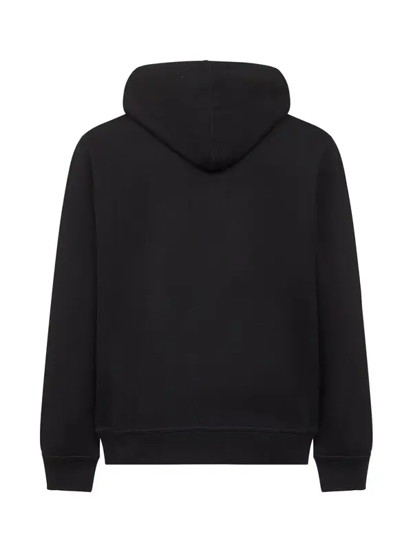Brunello Cucinelli Black Double Fleece Zip-up Hoodie