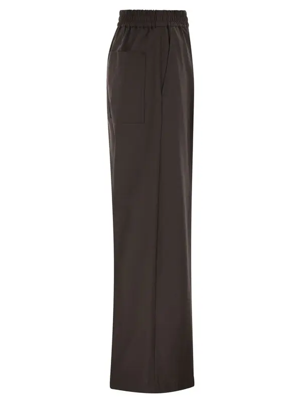 Brunello Cucinelli Stretch Virgin Wool Fluid Trousers