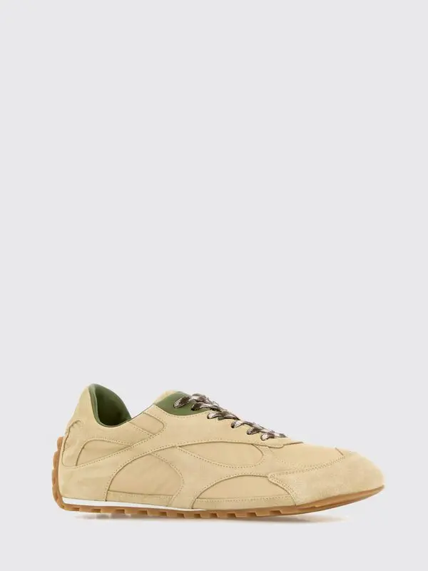 Bottega Veneta Suede And Nylon Lace-up Sneakers