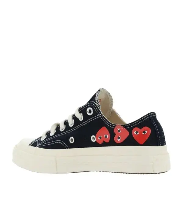 Play Comme Des Garcon Comme Des Garçons Play X Converse Chuck 70 Heart Printed Lace-up Sneakers
