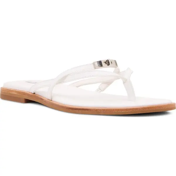 Steve Madden Catalina Flip Flop - White Leather