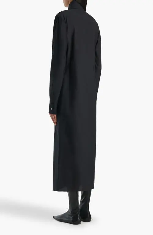 Khaite Ivanna Organza Midi Shirtdress