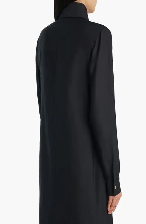 Khaite Ivanna Organza Midi Shirtdress