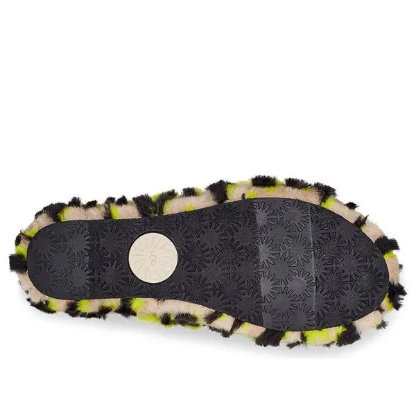 UGG Fluff Yeah Animalia Slides - Yellow/black