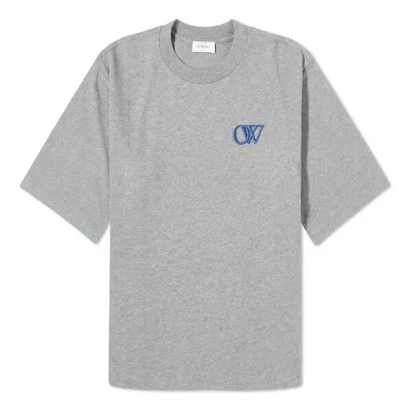 Off-White Flock Basic T-shirt - Grey/blue