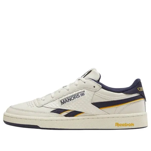 REEBOK X Manors Club C Revenge Vintage Sneakers - Navy/chalk/yellow