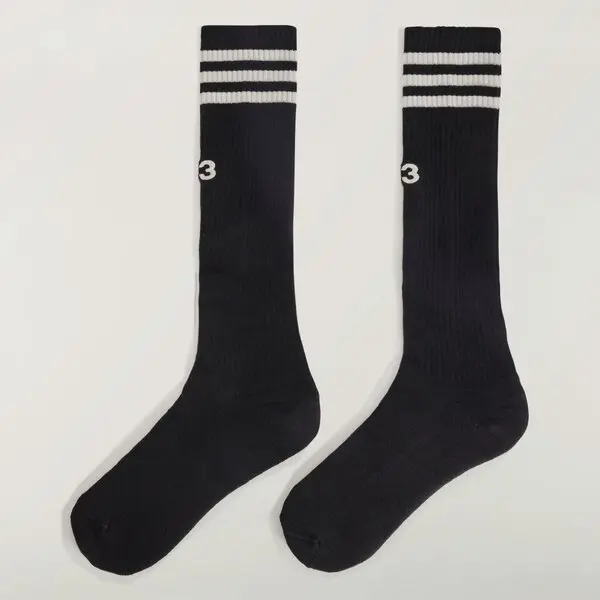 Adidas Y-3 Stripes High Socks - Black