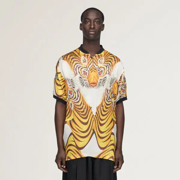 Adidas Y-3 Yellow Satin Graphic Jersey