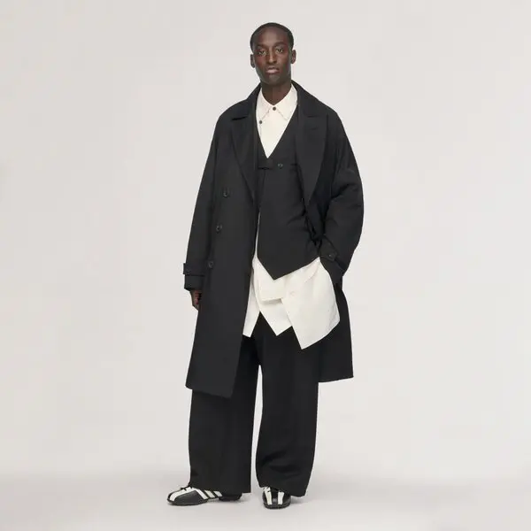 Adidas Y-3 Spun Nylon Cabban Coat