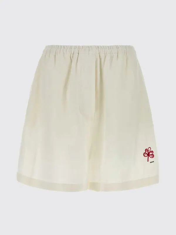 Prada Linen Shorts - White