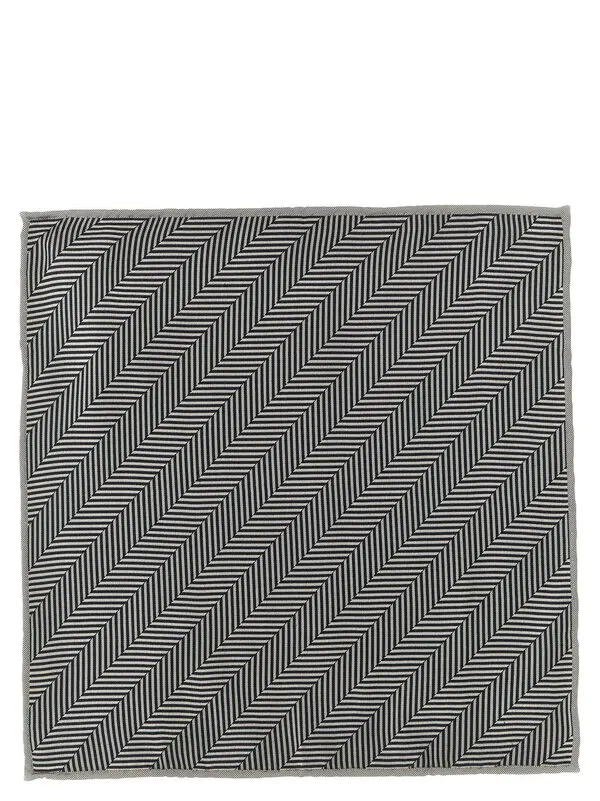Brunello Cucinelli Chevron Pocket Clutch - Gray