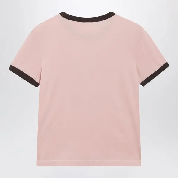 Chloé Cotton T-shirt With Graphic Logo - Pink