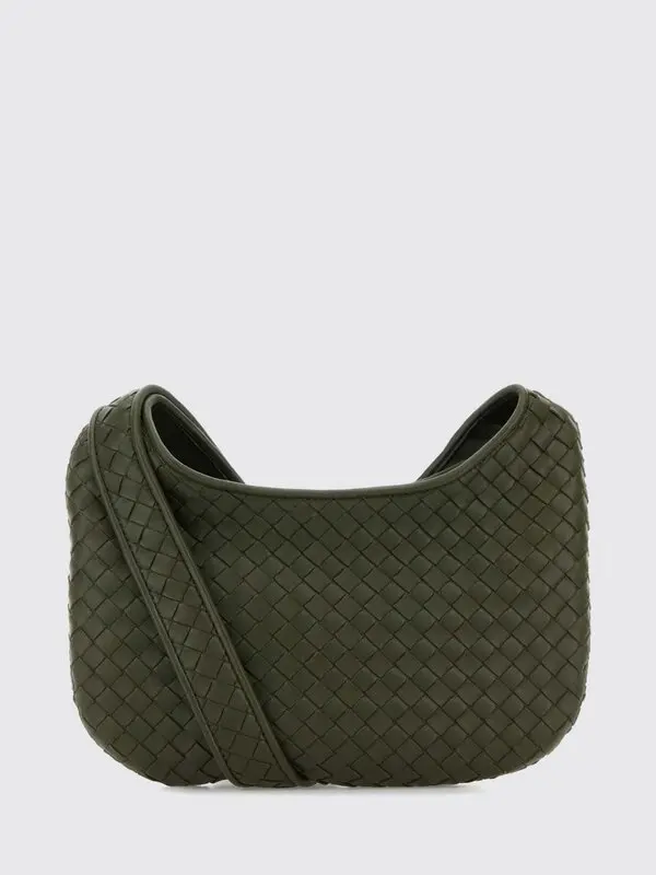 Bottega Veneta Woven Lambskin Shoulder Bag - Green