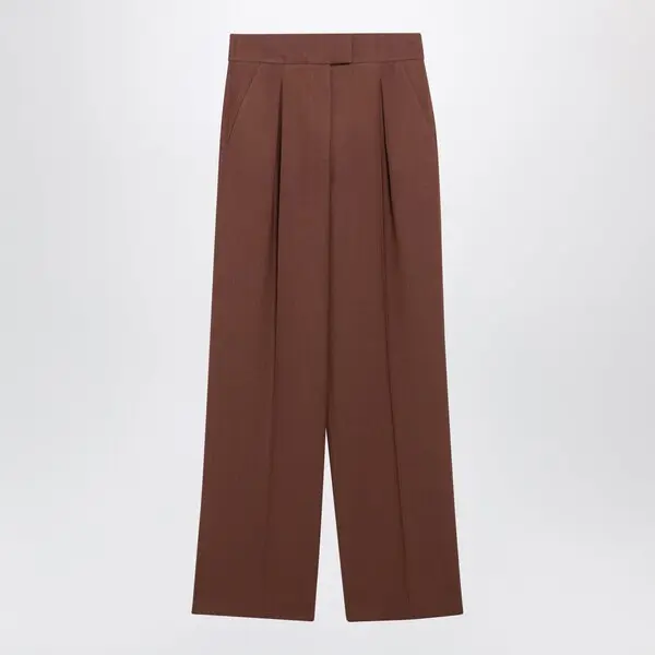 Valentino Garavani Light Wool Trousers - Brown