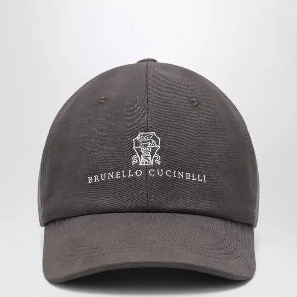 Brunello Cucinelli Cotton Baseball Cap With Embroidered Logo - Brown