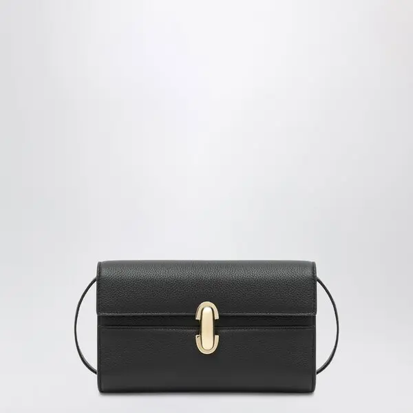 Savette Mini Symmetry Crossbody Bag In Leather - Black