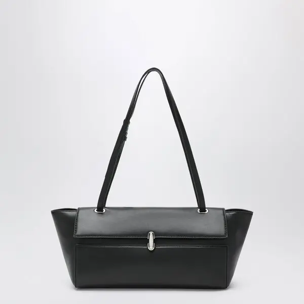 Savette Symmetry Trapeze Bag In Leather - Black