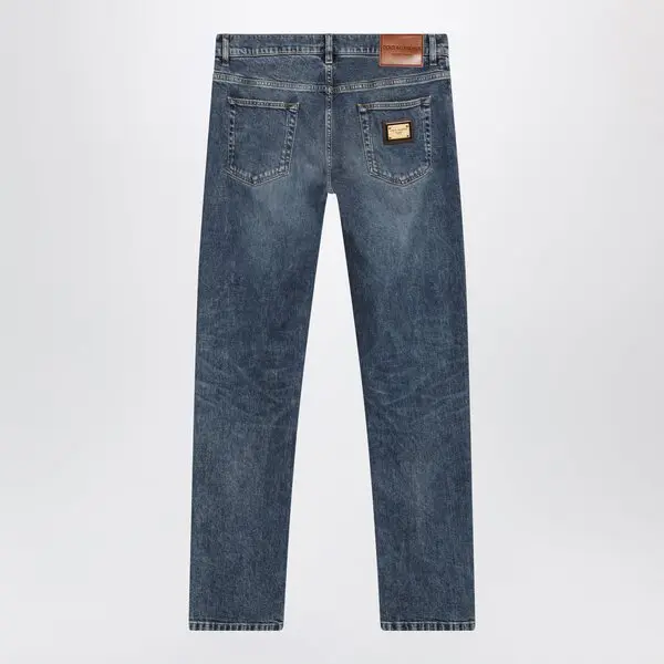 Dolce & Gabbana Slim-fit Dark Washed Denim Jeans