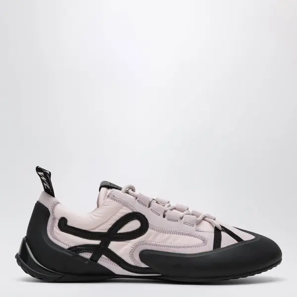 Loewe Grip Sneakers In Nylon And Suede - Pink