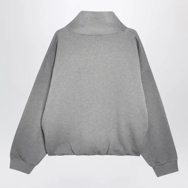 Acne Studios Logo Fleece Sweatshirt - Gray