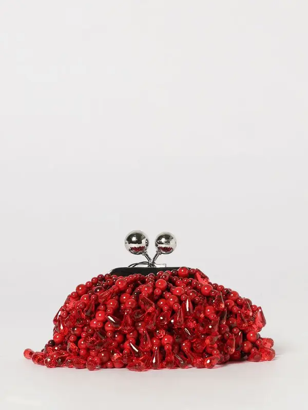 Max Mara Beaded Shoulder Bag - Red