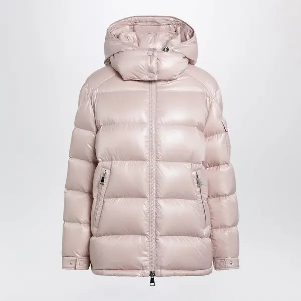 Moncler Maire Down Jacket In Nylon Laque - Pink