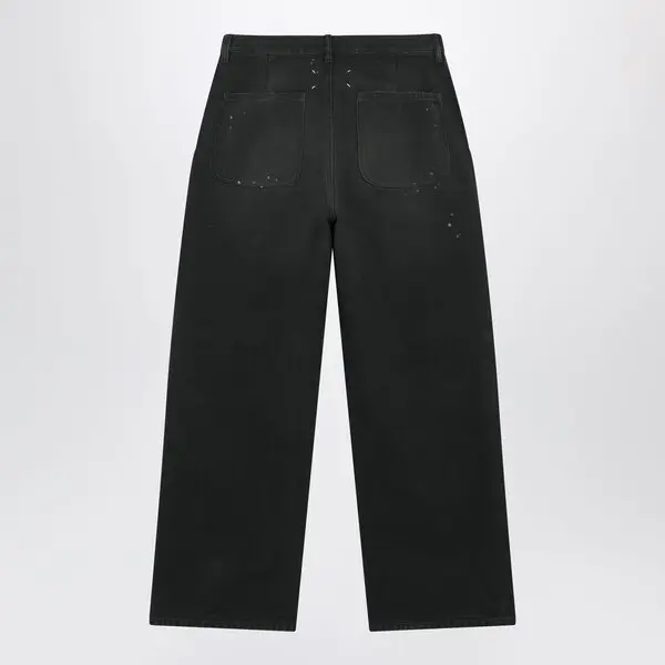 MAISON MARGIELA Double-dyed Work Trousers In Cotton With Spots