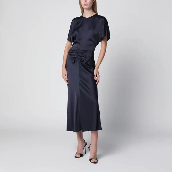 Victoria Beckham Bela Midi Dress - Blue