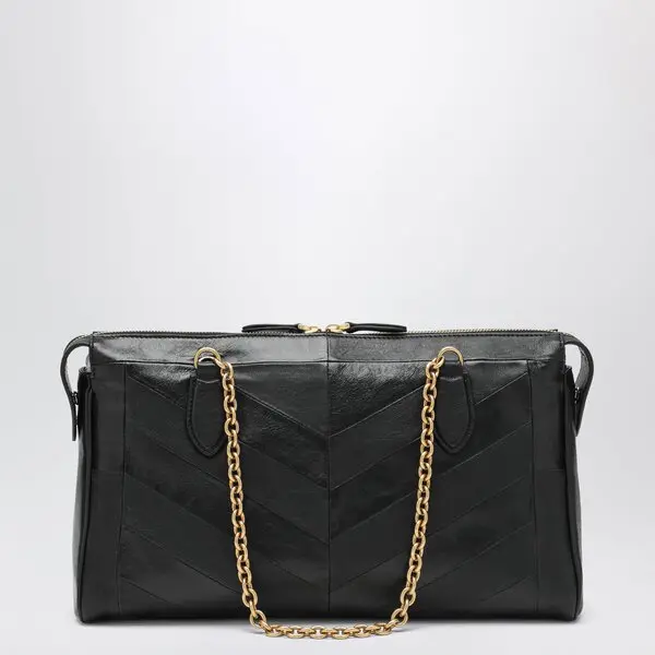 Valentino Garavani Leather Chevron Patchwork Bag