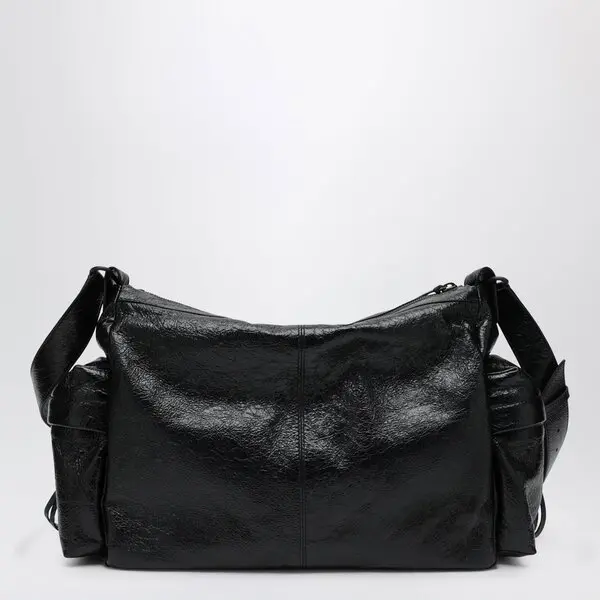Balenciaga Le City Multi-pocket Lambskin Crossbody Bag - Black