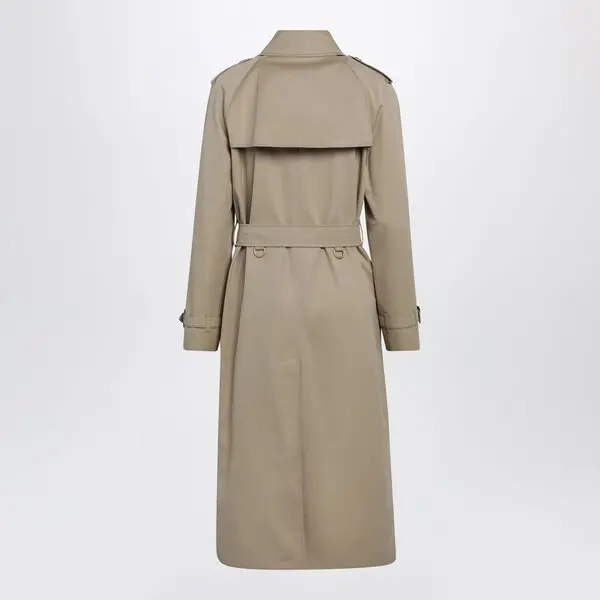 Burberry Long Cotton Gabardine Trench Coat