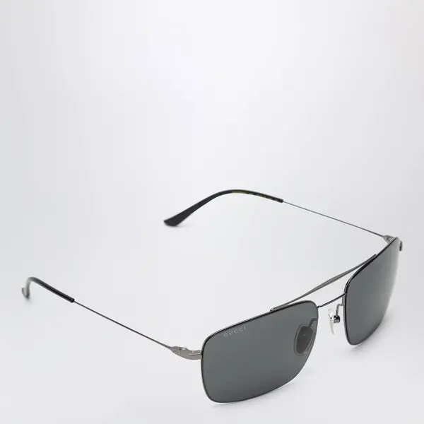 Gucci Ruthenium Metal Navigator Sunglasses