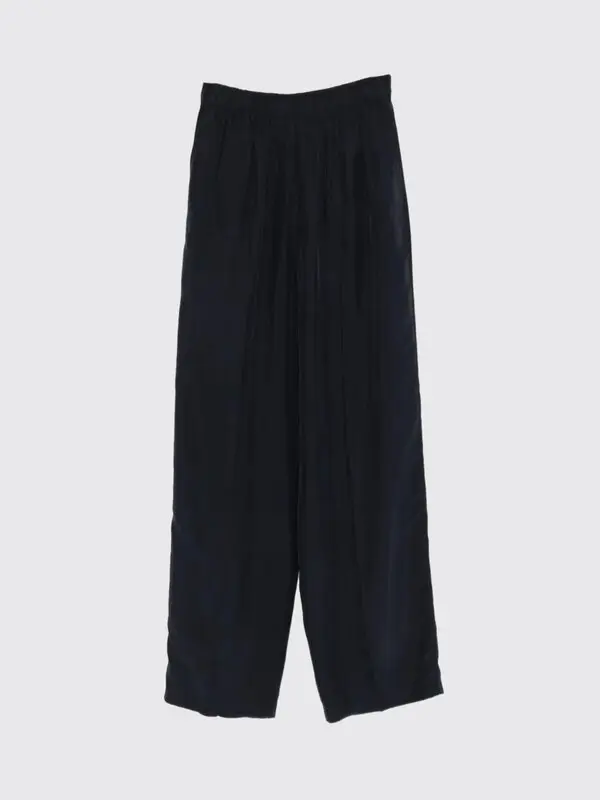 Prada Silk Wide Leg Pants - Blue