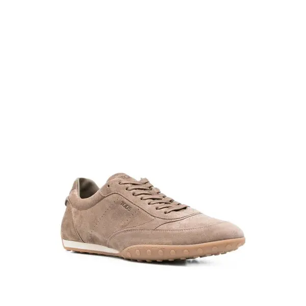 TOD'S Suede Low-top Trainers - Cream