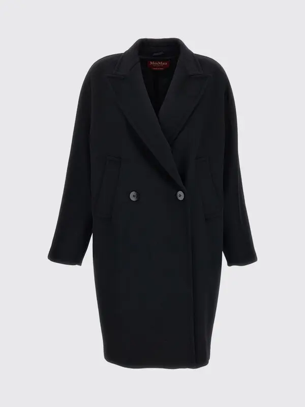 Max Mara Double Breasted Coat - Black
