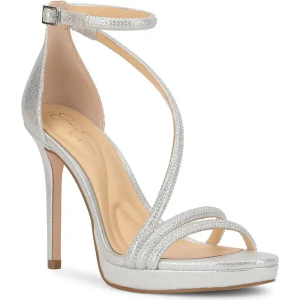Jessica Simpson Noralina Ankle Strap Sandal - Silver