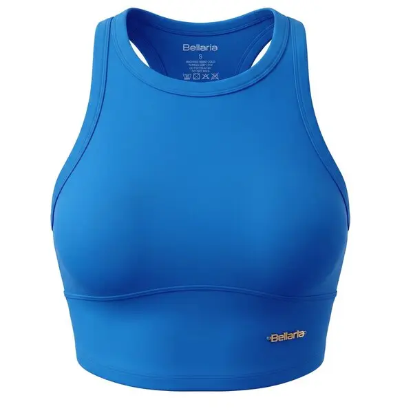BELLARIA Active High-neck Sports Bra - Blue